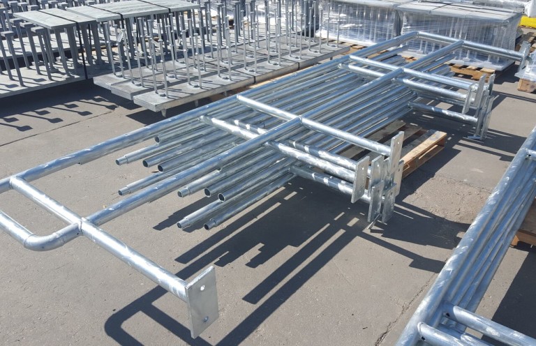 Handrail Galvanized Ready For Shipment | Anchor Bolts and Cages ...