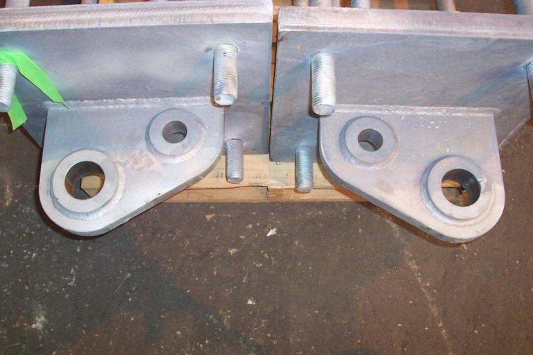 Galvanized Steel Connectors With Welded Plates | Anchor Bolts and Cages ...